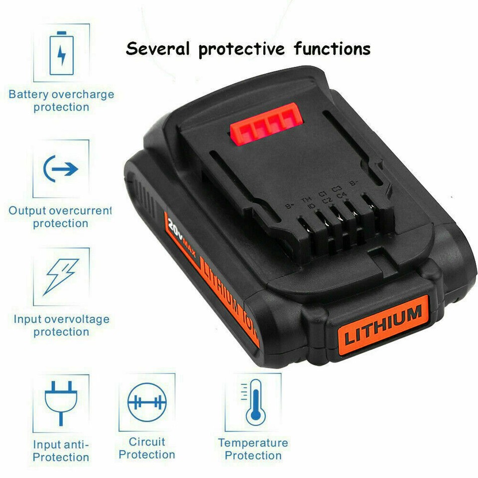 3.0Ah For DeWALT 20V Max Lithium Ion Battery DCB201 DCB203 DCB207 ...