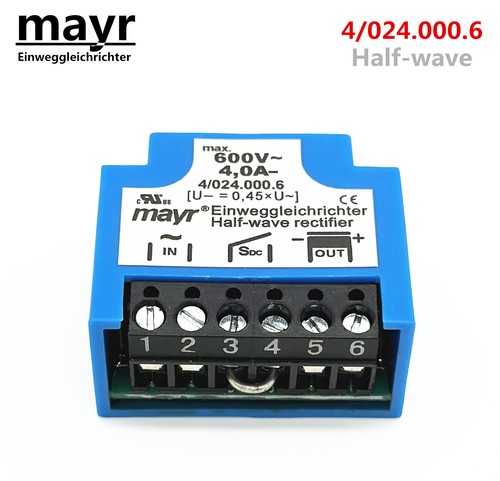 1PC Half-wave motor brake rectifier MAYR 4/024.000.6 600V 4.0A | eBay
