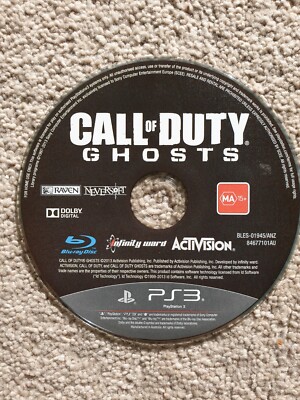 Call of duty Ghosts PS3 (disc only) | eBay Australia