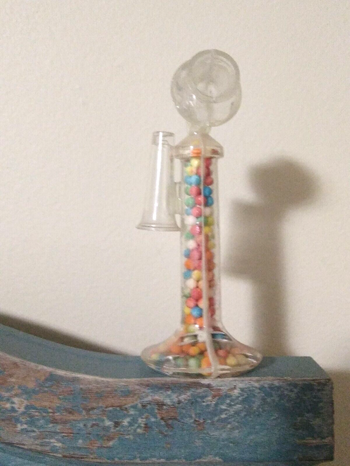 Vintage Full E ROSEN Candlestick TELEPHONE CANDY Container Rosbro Hard ...