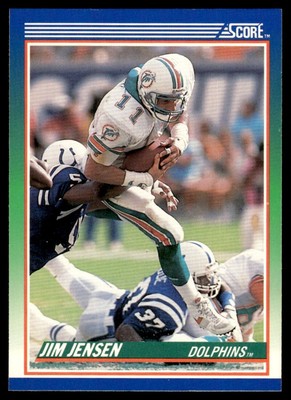 1990 Score Jim Jensen Miami Dolphins #84 | eBay