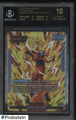 2024 DBS Fusion World Raging Roar #FB03027 Son Goku Alt Art BGS 10 ...