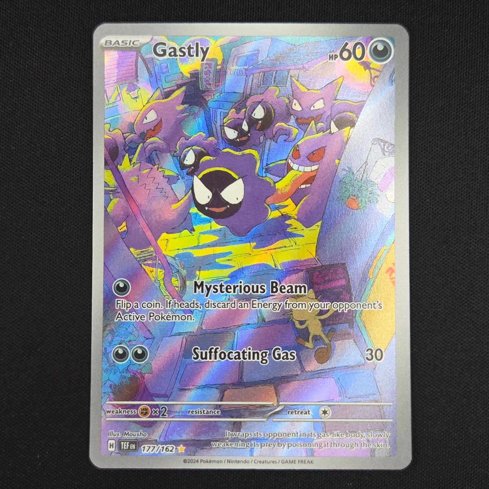 Gastly 2024 Scarlet & Violet: Temporal Forces #177/162 Illustration ...