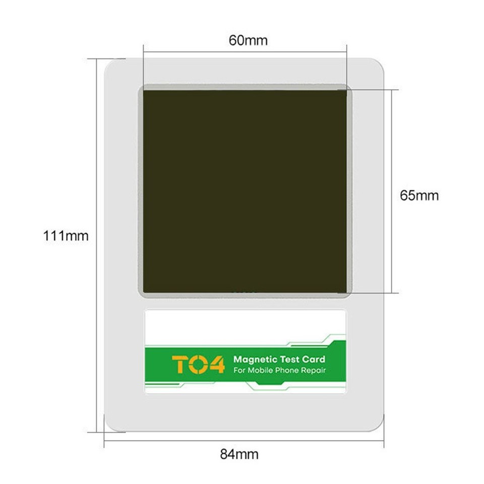 TO4 Phone Magnetic Card for MagSafe Area Magnetic Pole Visualization ...