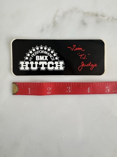 Vintage Hutch BMX Tim Judge Sticker | eBay