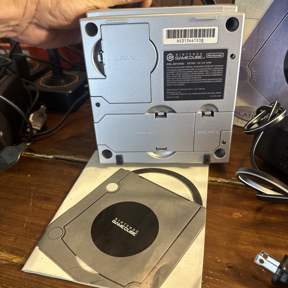 Nintendo GameCube Platinum Console - Light Use With Box And Games | eBay