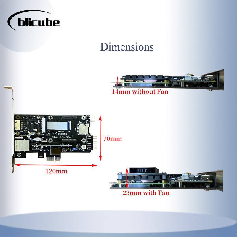 Blikvm PCIe Add-in Card with Cooling Fan+Display BLIKVM PCIe Plug-n ...