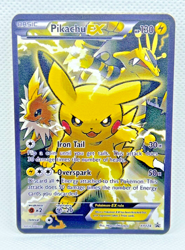 Pikachu EX Promo Gold Metal Pokémon Card Collectible/Gift/Display | eBay