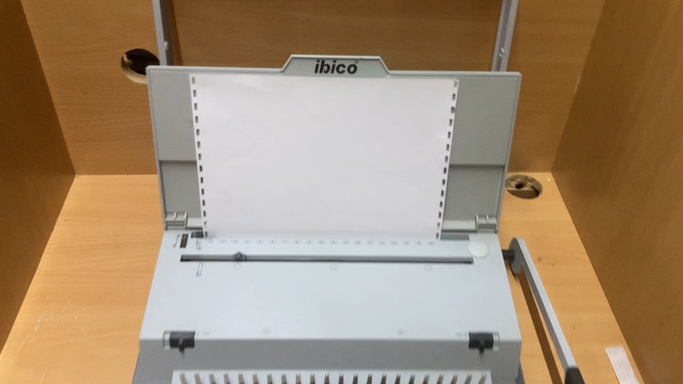 IBICO IBIMASTER 300 COMB BINDING MACHINE - (MISSING SHRED TRAY) | eBay