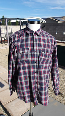 Jonathan Martin Collection, Long Sleeve Men's Western Shirt, Size X-LG ...