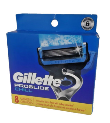 Gillette Proglide Chill 8 Cartridges brand new | eBay