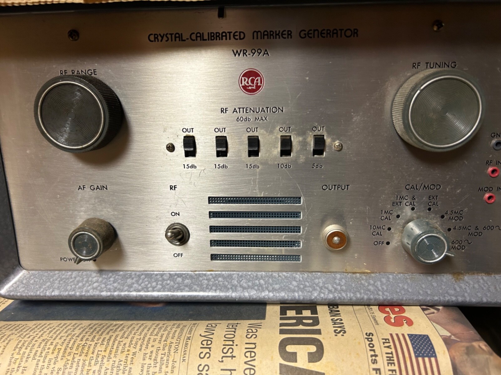 1 WR99A Made by RCA Crystal CALIBRATED Marker Signal Generator Working ...