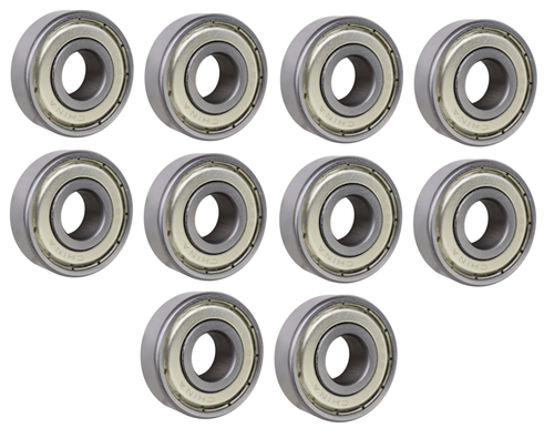 (10 Each) 6201-ZZ, 6201-2Z, 201SS Shielded Radial Ball Bearing 12X32X10 ...