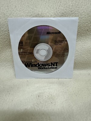 Microsoft Windows NT 4.0 Workstation - NO SERIAL #/ACTIVATION CODE ...