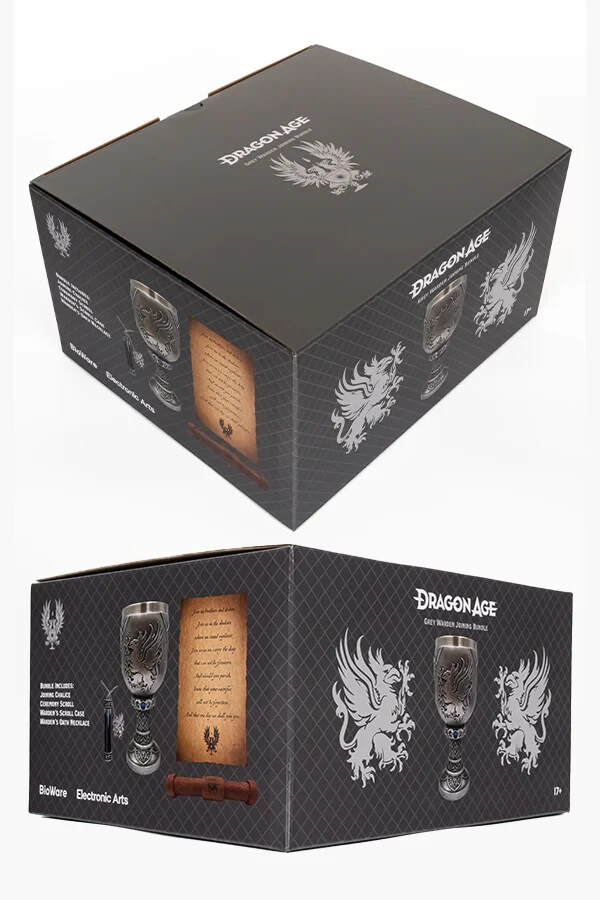 Dragon Age Grey Warden Joining Chalice Cup Letter Case Necklace Pendant ...