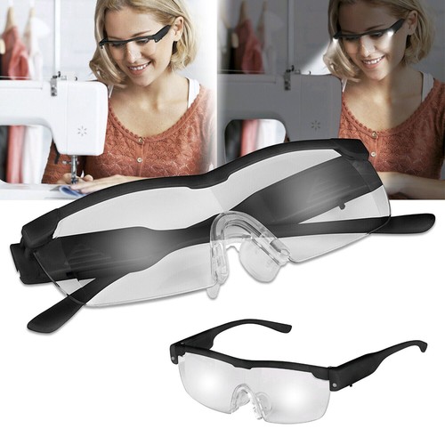 Mighty Sight 180% Magnifying Eyewear HD Glasses Unisex With LED Lights ...