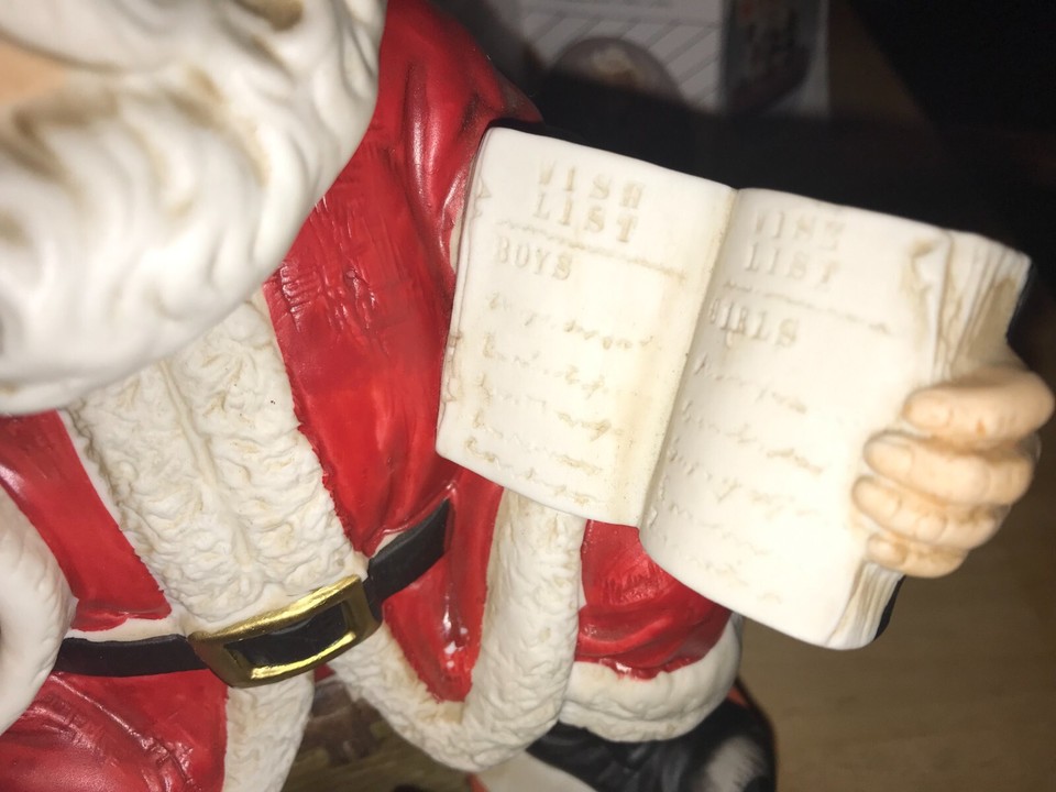Waco Melody in Motion 1989 Santa Claus Willie with Bingo the Dog- NOT ...