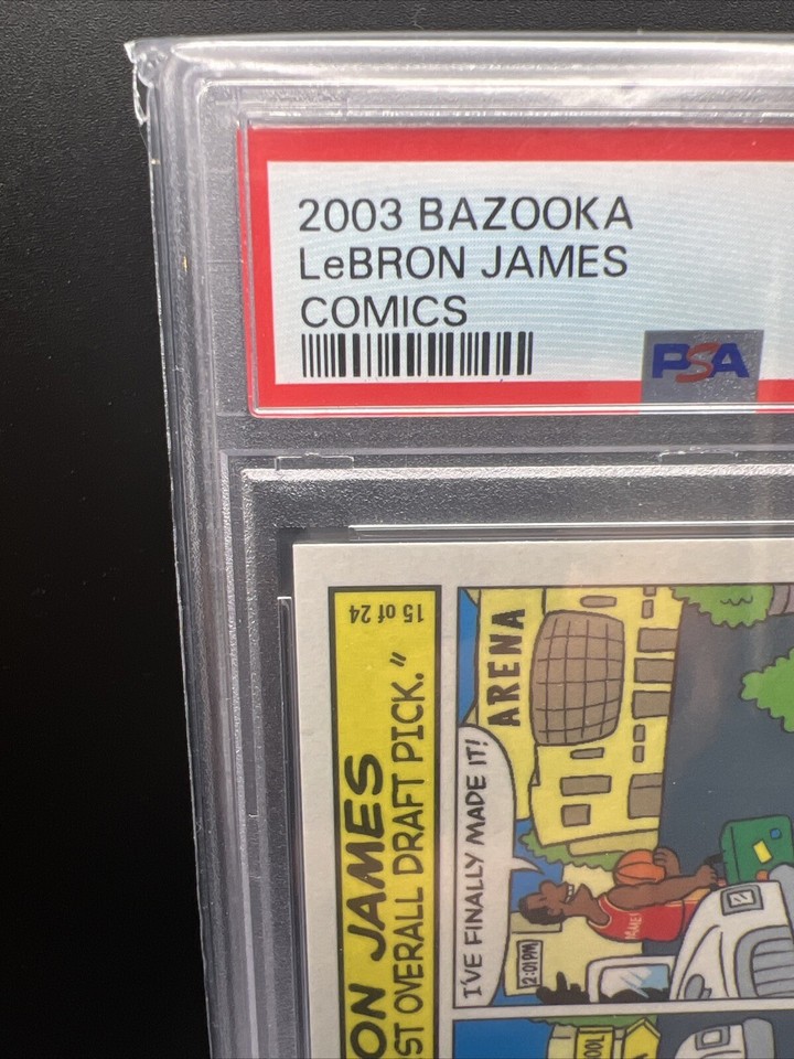 2003 BAZOOKA LEBRON JAMES ROOKIE PSA 9 MINT #15 RC | eBay
