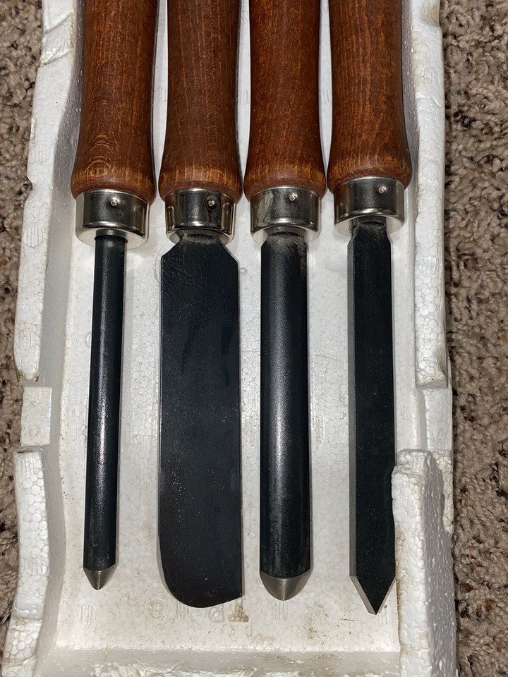 Vintage 4 piece Set Craftsman High Speed Steel Wood Lathe Tools Chisels ...