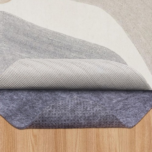 Non Slip Rug Pad, 3/8” Extra Thick Felt Under Rug, 10x14 Ft Rug Pad ...