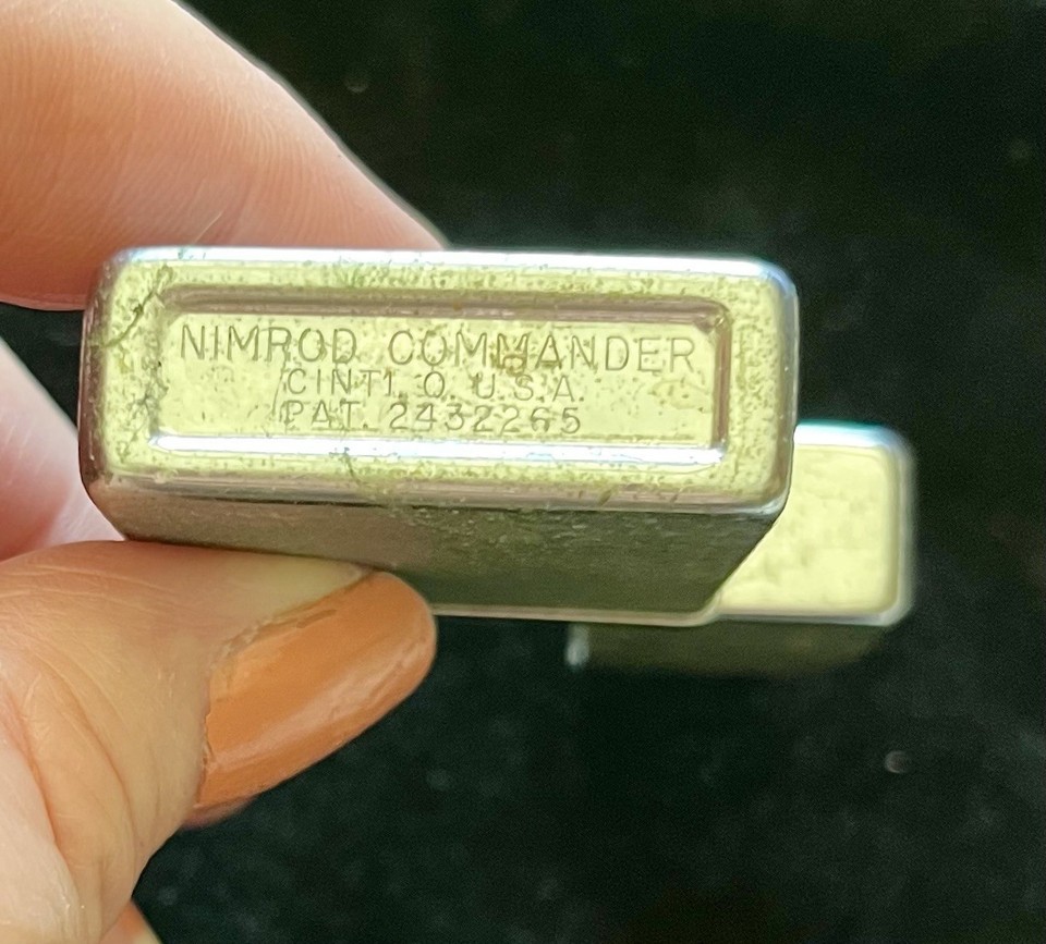 Bundled 3 Lighters Nimrod Commander Pipe Ronson Sport Storm Master AAA ...