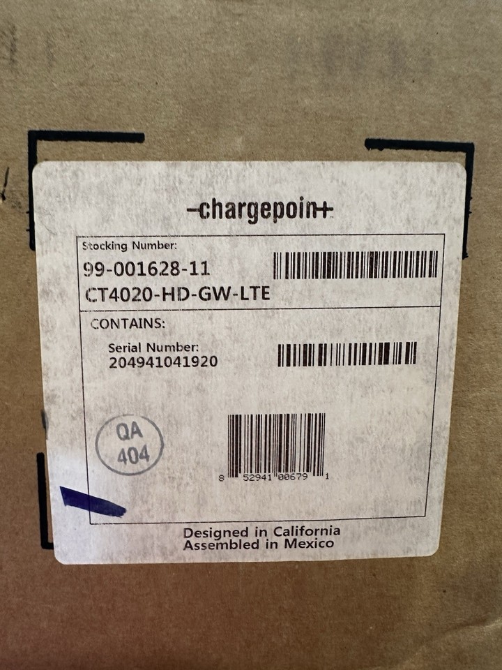 🔴ChargePoint CT4000 Commercial Dual EV Charge Station Head CT4020-HD-GW ...