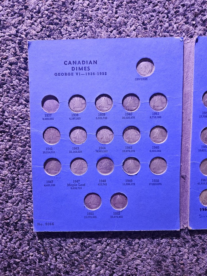 canadian dime collection - 1938 to 1969 | eBay