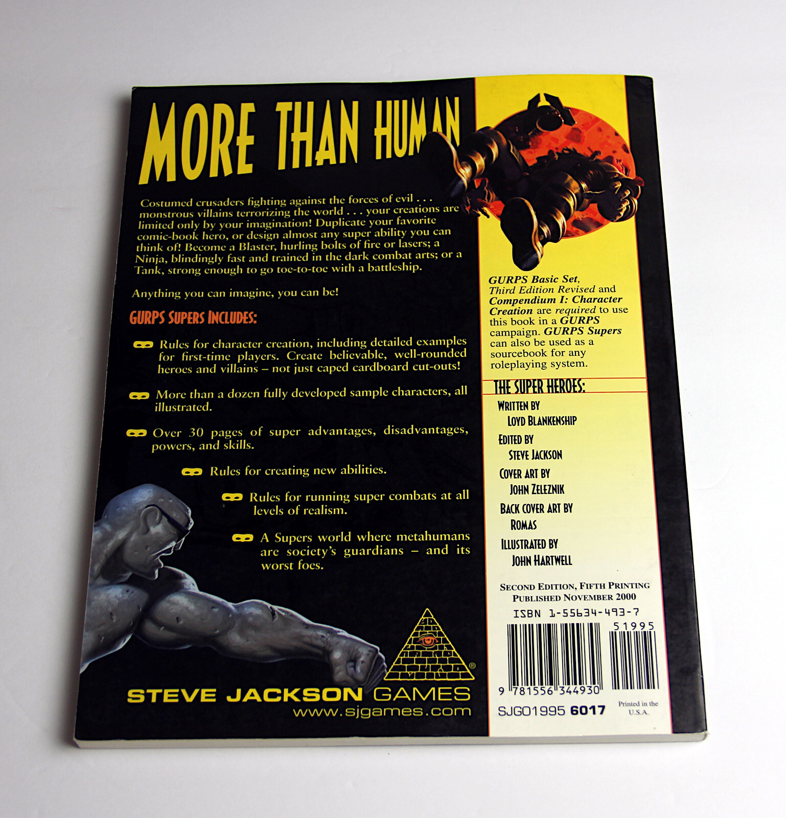 GURPS SUPERS 2ND ED SJG RPG Steve Jackson Games Book Loyd Blankenship ...