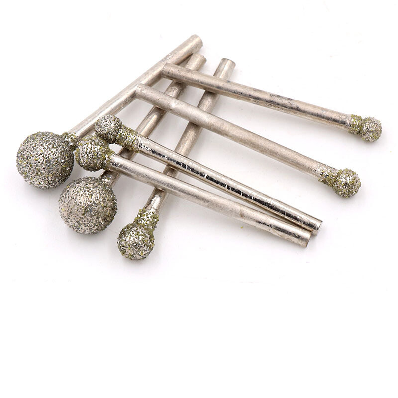 2.35/3mm Shank Diamond Grinding Burr Engraving Round Ball Rotary Tool ...