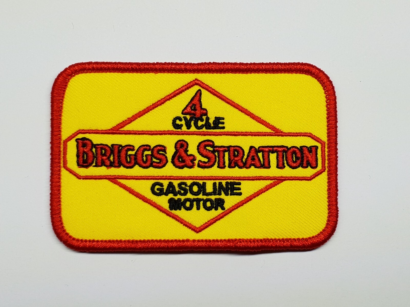 Quality Iron/Sew on Briggs & Stratton engine patch biker motorbike ...