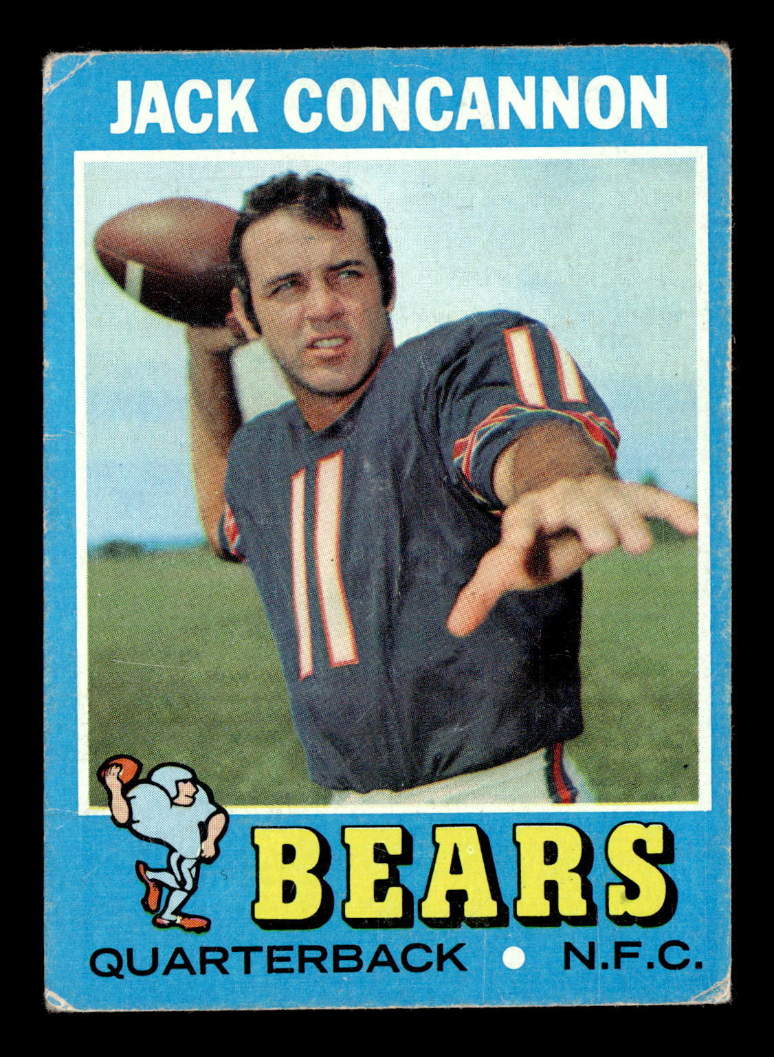 Jack Concannon 1971 Topps #262 Chicago Bears Poor | eBay