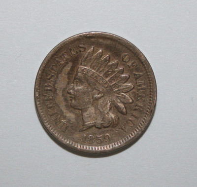 1859 INDIAN HEAD CENT CN WR18 | eBay