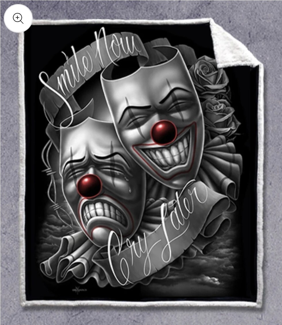 Gangster Drawings Of Smile Now Cry Later