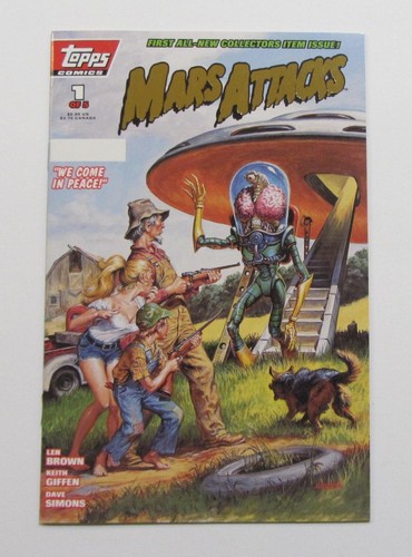 MARS ATTACKS #1 (1994) Topps Comics Flip Cover Debut Collectors Issue ...