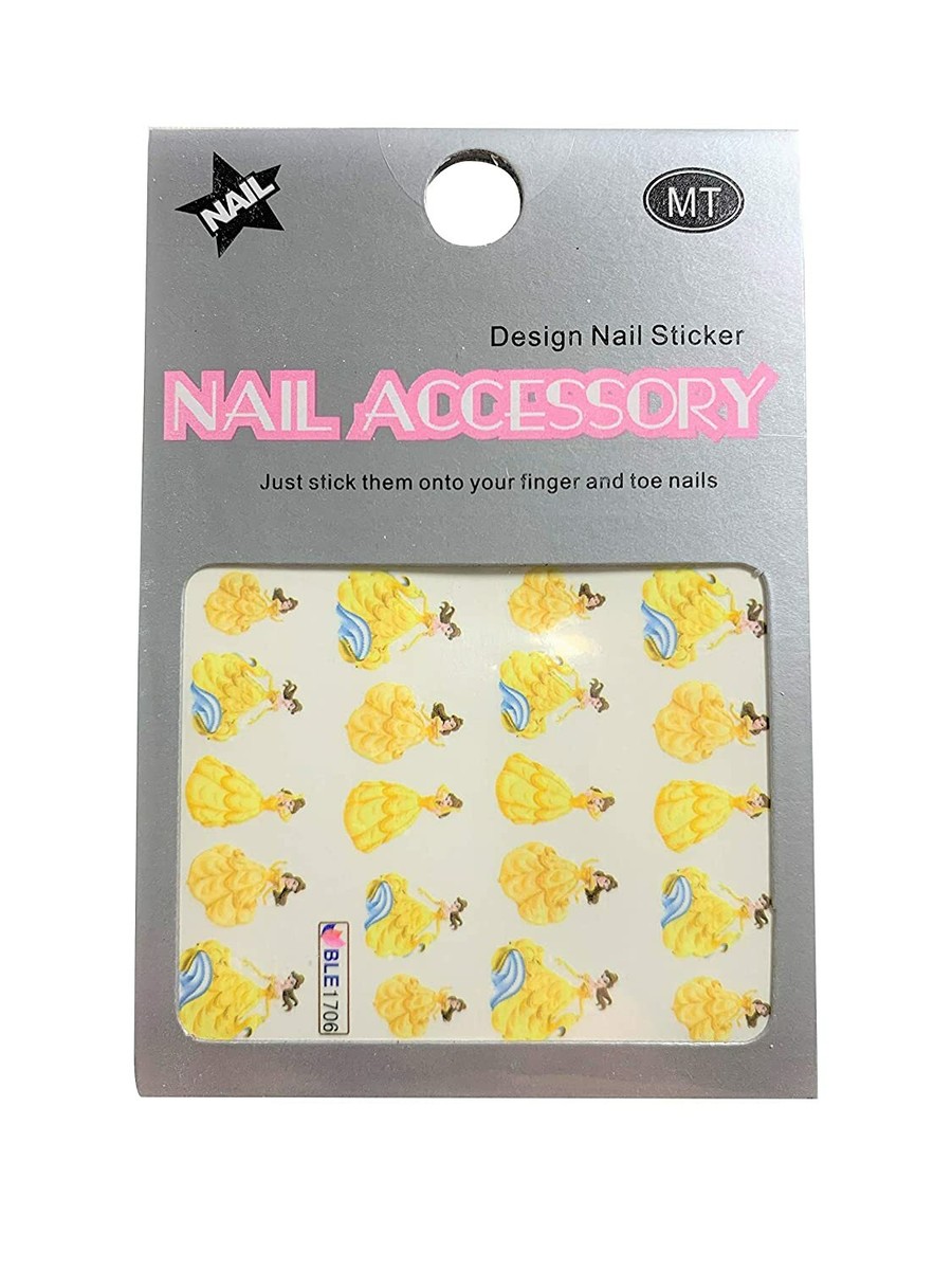 Disney Princess Toe Nail Art