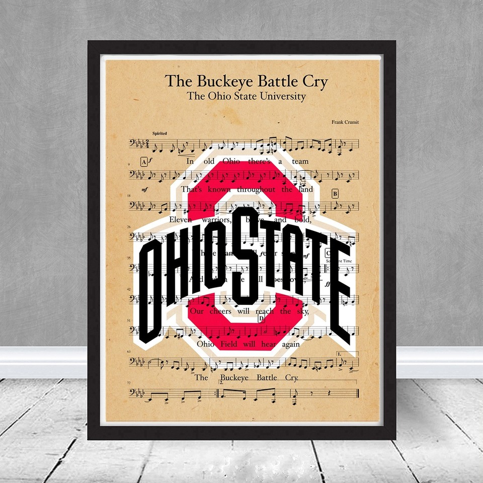 The Ohio State University Fight Song Logo Framed Art Christmas Gift ...
