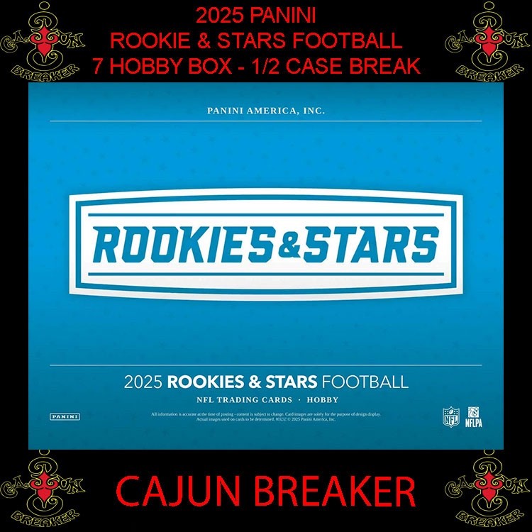 BUFFALO BILLS *7 HOBBY BOX 1/2 CASE BREAK* 2025 ROOKIE & STARS FOOTBALL ...