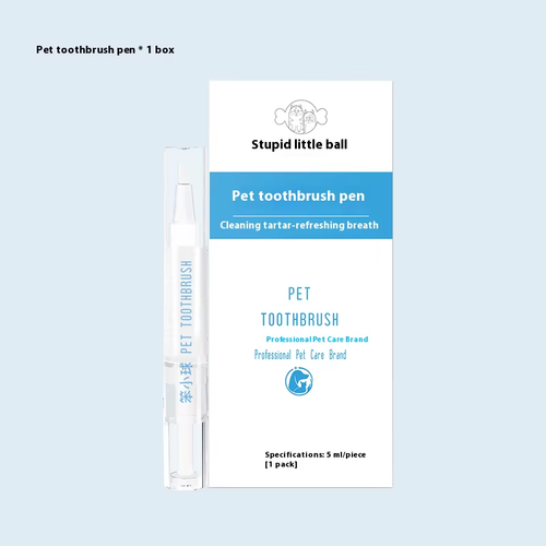 Pet Toothbrush Pen Teeth Clean Fresh Breath Pet Toothbrush Paste Brush ...