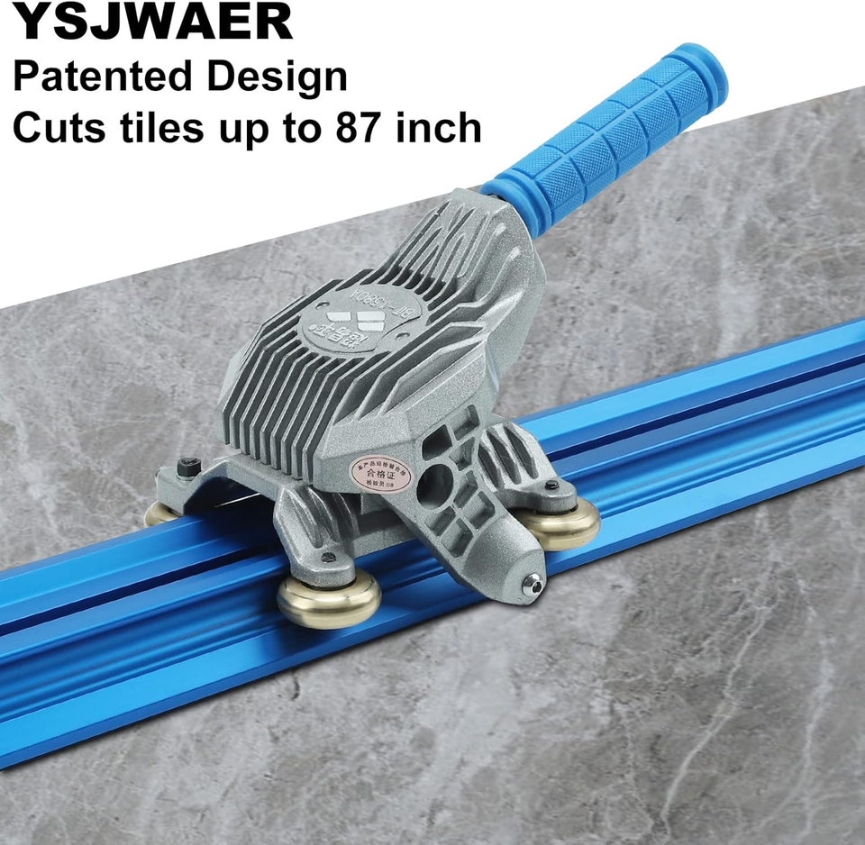 Heavy-Duty Manual Ceramic Tile Cutter for Large Porcelain - Cuts 87 ...