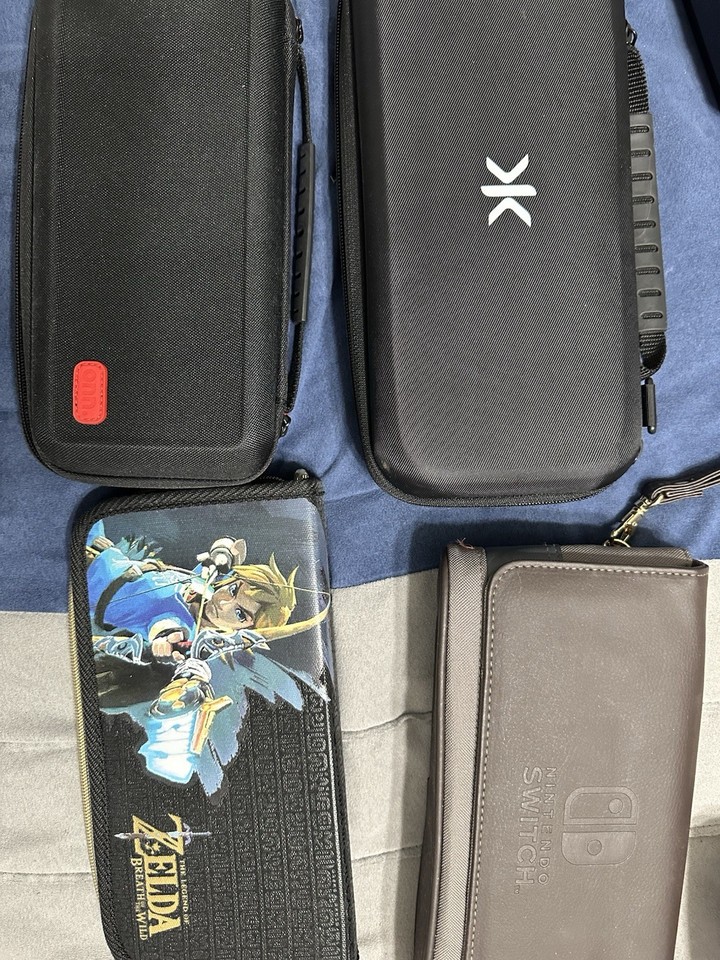 Nintendo Switch OLED Console w/ FIVE Carrying Cases, 2 extra ...