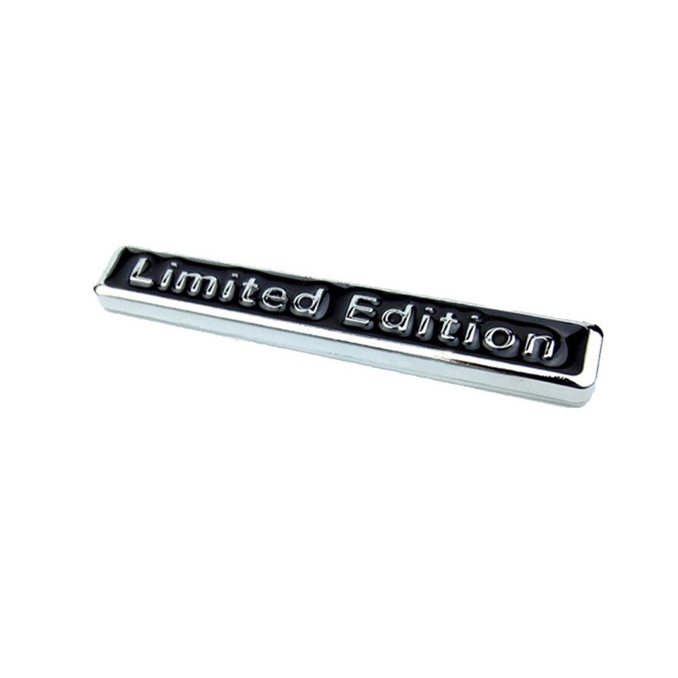 2PCS 3D Metal Chrome Car Badge Emblem Decal Limited Edition Stickers ...