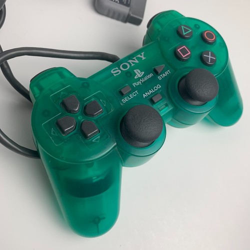 Sony Playstation 1 PS1 Controller Emerald Green OEM PSOne Analog Tested ...