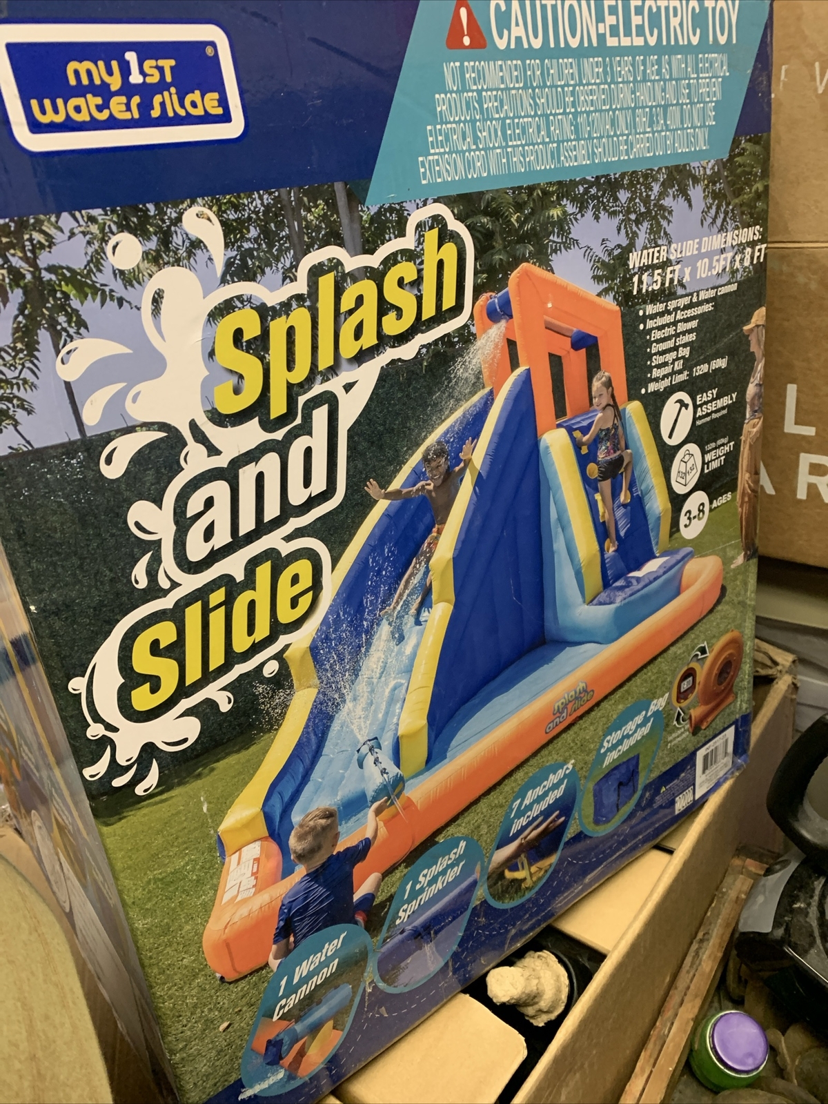 Banzai Outdoor Inflatable My First Water Slide 191124844561 | eBay