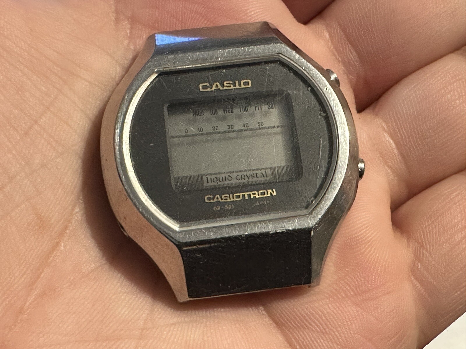 ⭐️ Vintage 1970’s Casio CASIOTRON 03-504 DIGITAL WATCH 03 504 Stainless ...