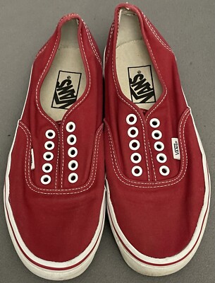 Size 9 - VANS Authentic Red | eBay