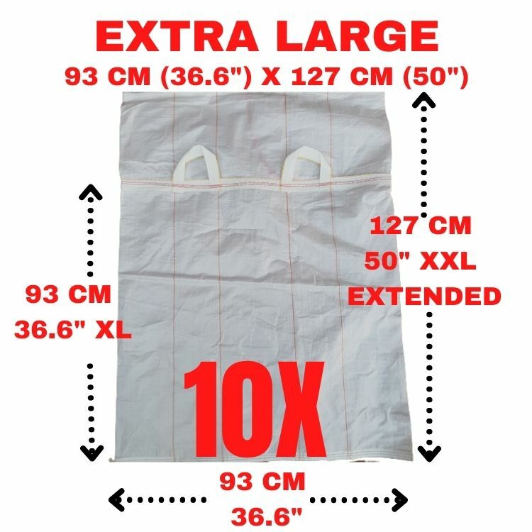 BAG SACKS WOVEN LARGE EXTRA HEAVY DUTY RUBBLE SAND BAG SACKS ...
