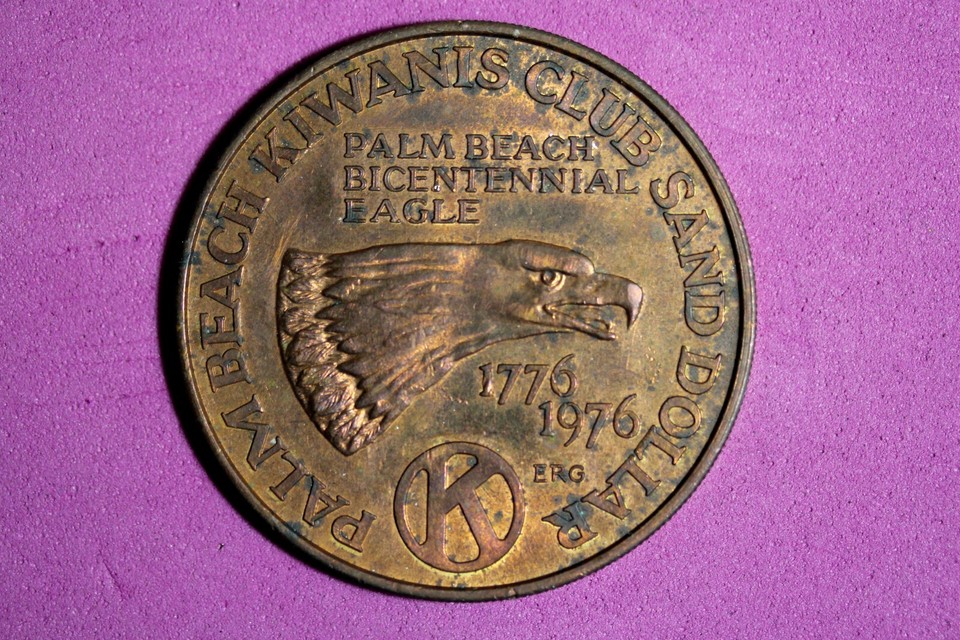 1976 Palm Beach Kiwanis Club Sand Dollar Trade Token #M20637 | eBay