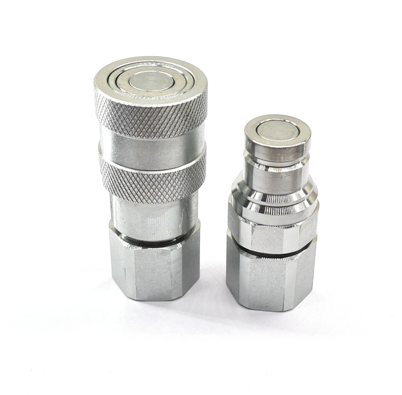 Hydraulic FLAT FACE Quick Release Coupling Fitting Connectors 1/4" - 1 ...