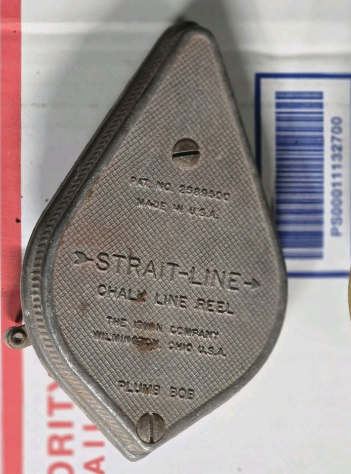 Lot Deal (6) Irwin Straight Line Chalk Line Reel Plumb Bob Metal Tool ...