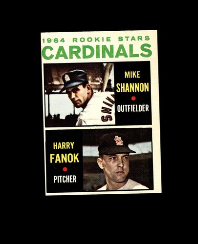 1964 Topps 262 Rookie Stars Mike Shannon RC/Harry Fanok VG-EX #D1 ...
